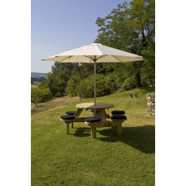 Circular Picnic Table (Spruce Timber)